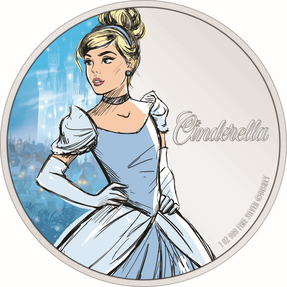 Erie Gold And Silver | 2024 Niue Disney Princess Cinderella 1 oz Silver ...