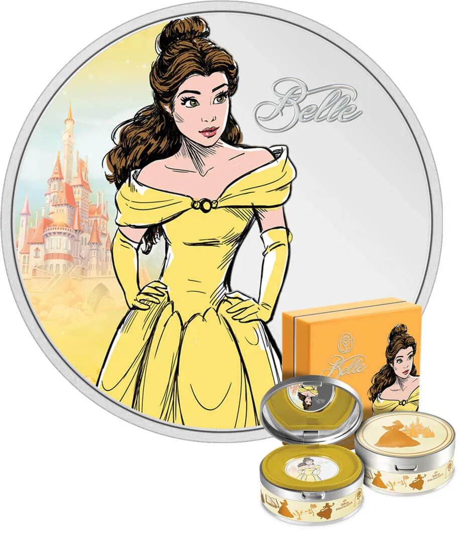 Erie Gold And Silver | 2024 Niue Disney Princess Belle 1 oz Silver ...